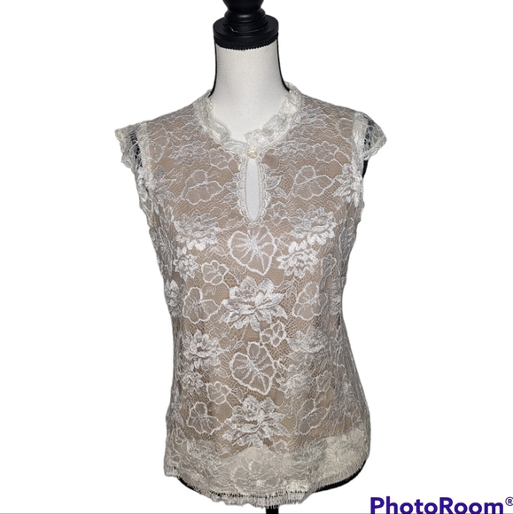 Shin Choi | Tops | Shin Choi Lace Overlay Top | Poshmark